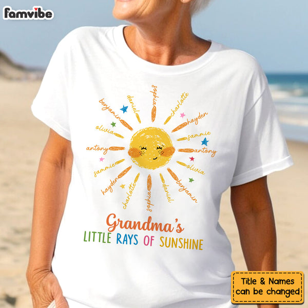 Gift For Grandma Little Ray Of Sunshine Shirt - Hoodie - Sweatshirt 32 ...