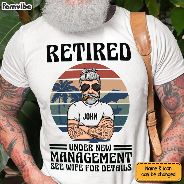 Personalized Gift For Dad Grandpa Retired Shirt - Hoodie - Sweatshirt ...