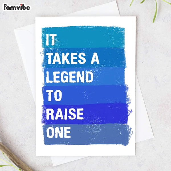 It Takes A Legend To Raise One Card - Famvibe