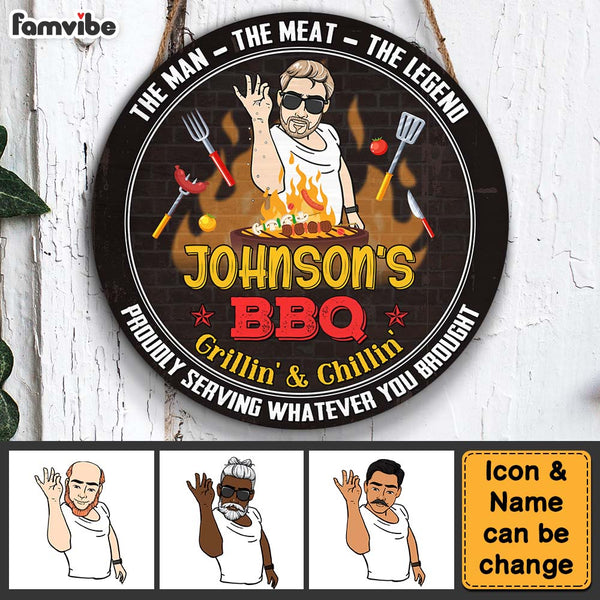 Custom Grill Dad or Grandpa Wood Sign - Personalized and Unique Gift ...