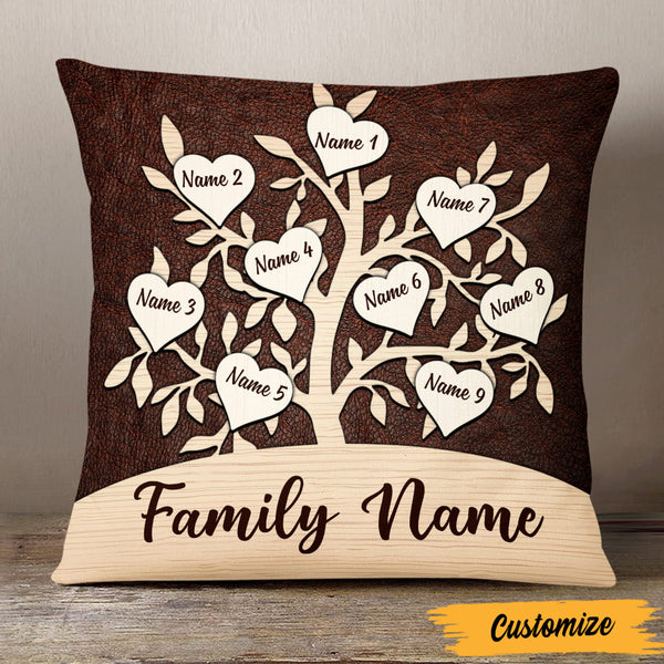 Personalized Family Tree Pillow NB307 23O47 - Famvibe
