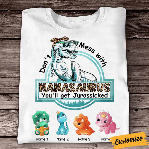 Personalized Grandma Dinosaur T Shirt - Hoodie - Sweatshirt JR202 81O5 ...