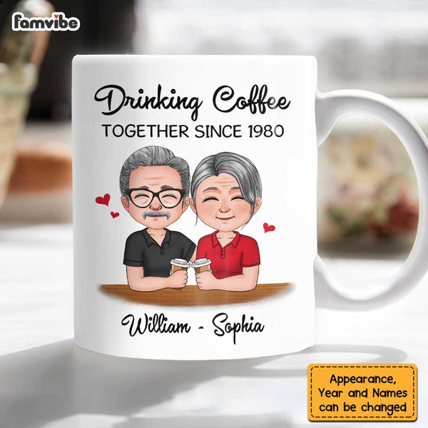 Personalized Couple Anniversary Mug JL154 85O47 - Famvibe