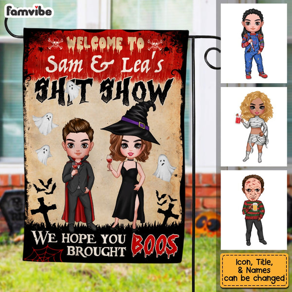Personalized Halloween Couple Flag AG211 30O53 - Famvibe