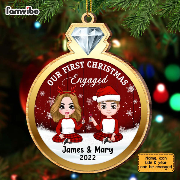 Personalized Couple First Christmas Ornament SB263 85O67 - Famvibe