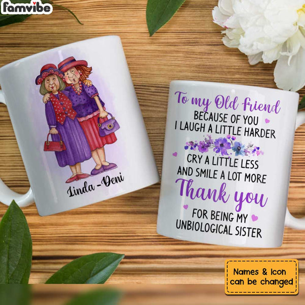 Personalized Smile A Lot More Mug for Old Friends - Customizeable Gift ...