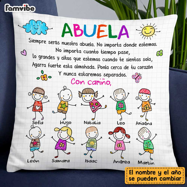 Personalized Grandma Spanish Abuela Pillow DB91 30O47 - Famvibe