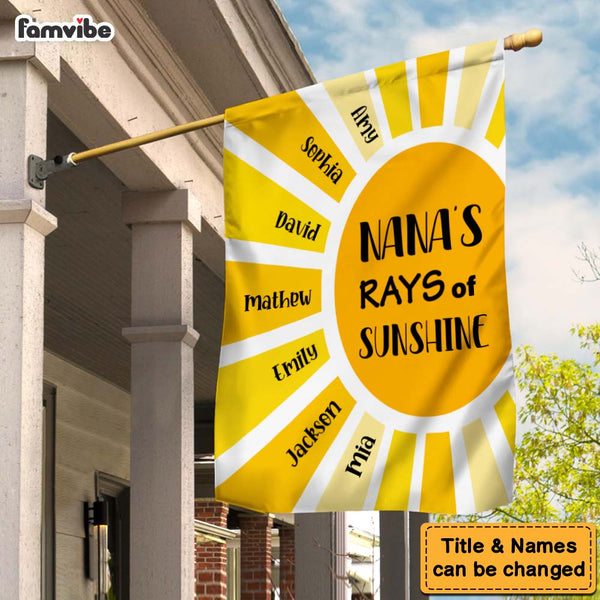 Personalized Gift Grandma's Sunshine Flag 25699 - Famvibe