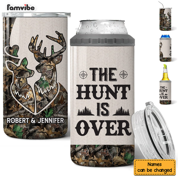 Personalized Gifr For Couple The Hunt Is Over 4 in 1 Can Cooler 26026 ...