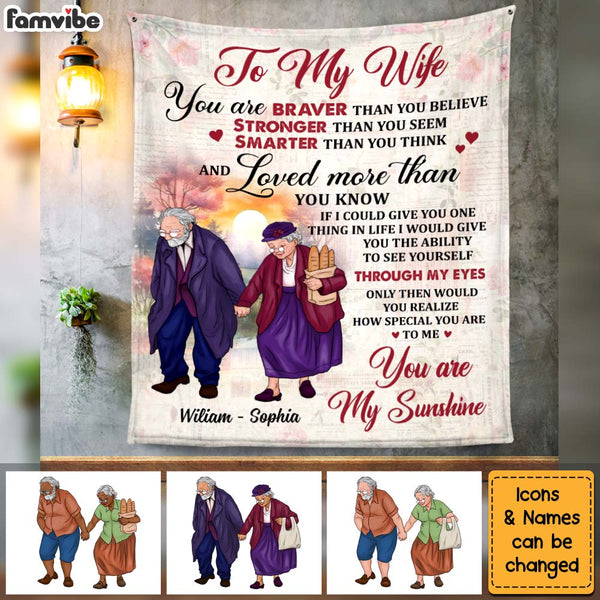 Personalized Gift To My Wife You Are Braver Than You Believe Blanket 2 ...