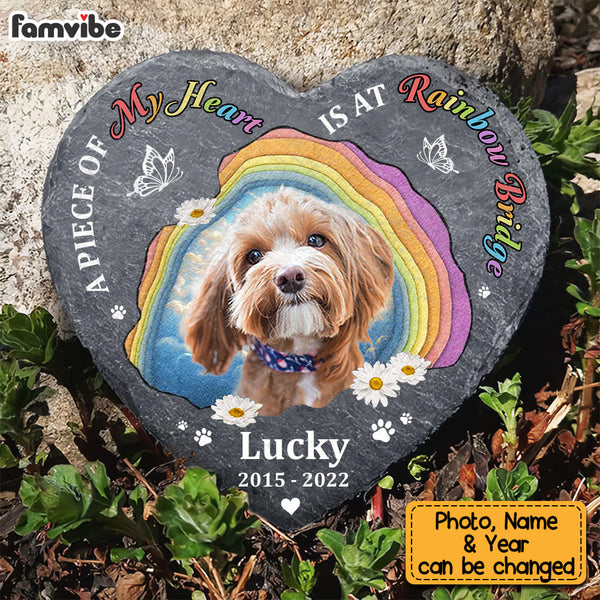 Personalized Rainbow Bridge Memorial Stone: Forever in My Heart - Famvibe