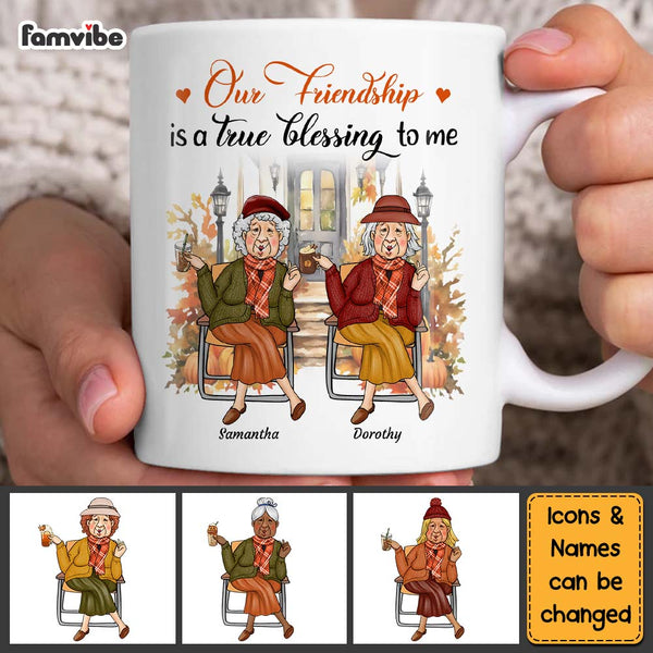 Custom Friendship Fall Mug: Personalized Gift for Close Friends - Famvibe