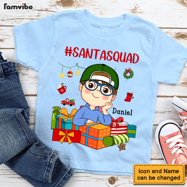 Personalized Christmas Gift For Grandson Santa Squad Kid T Shirt 28672 ...