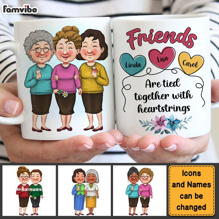 Personalized Gift Friends Are Tied Together With Heartstrings Mug 3060 ...