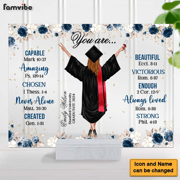 Personalized Graduation Gift You Are Affirmation Plaque - Famvibe