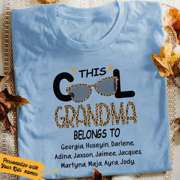 Personalized Cool Grandma White T Shirt JN181 81O36 - Famvibe