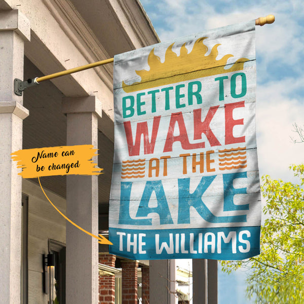 Personalized Lake Garden Flag JN294 85O60 - Famvibe