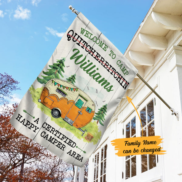 Personalized Camping Garden Flag JN303 85O58 - Famvibe