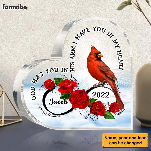Personalized Cardinal Memorial Gift For Loss Acrylic Plaque 22637 - Famvibe
