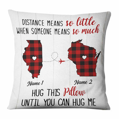 Personalized Long Distance Pillow - 'Hug This' Gift for Someone Specia ...