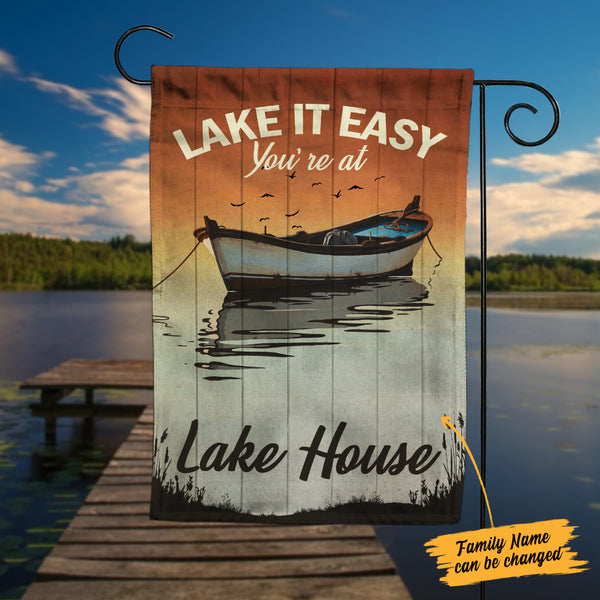 Personalized Lake Garden Flag JL21 85O34 - Famvibe