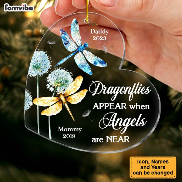 Personalized Memorial Dragonfly Gift In loving Memory Benelux Ornament ...